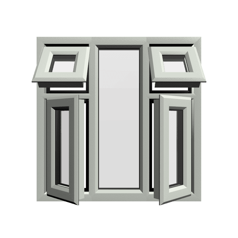 Casement 53 uPVC Window Agate Grey | Swift Aluminium