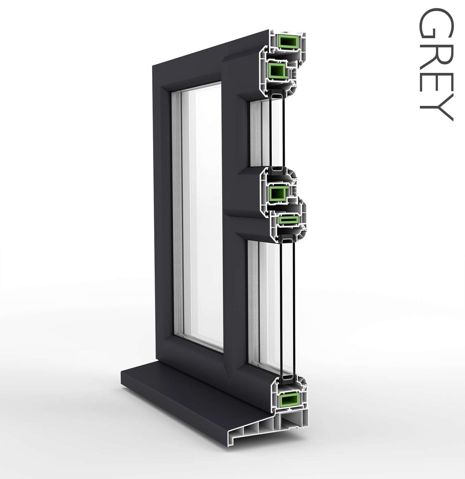 Full Panel uPVC Single Door - Tongue & Groove Panel - Swift Aluminium